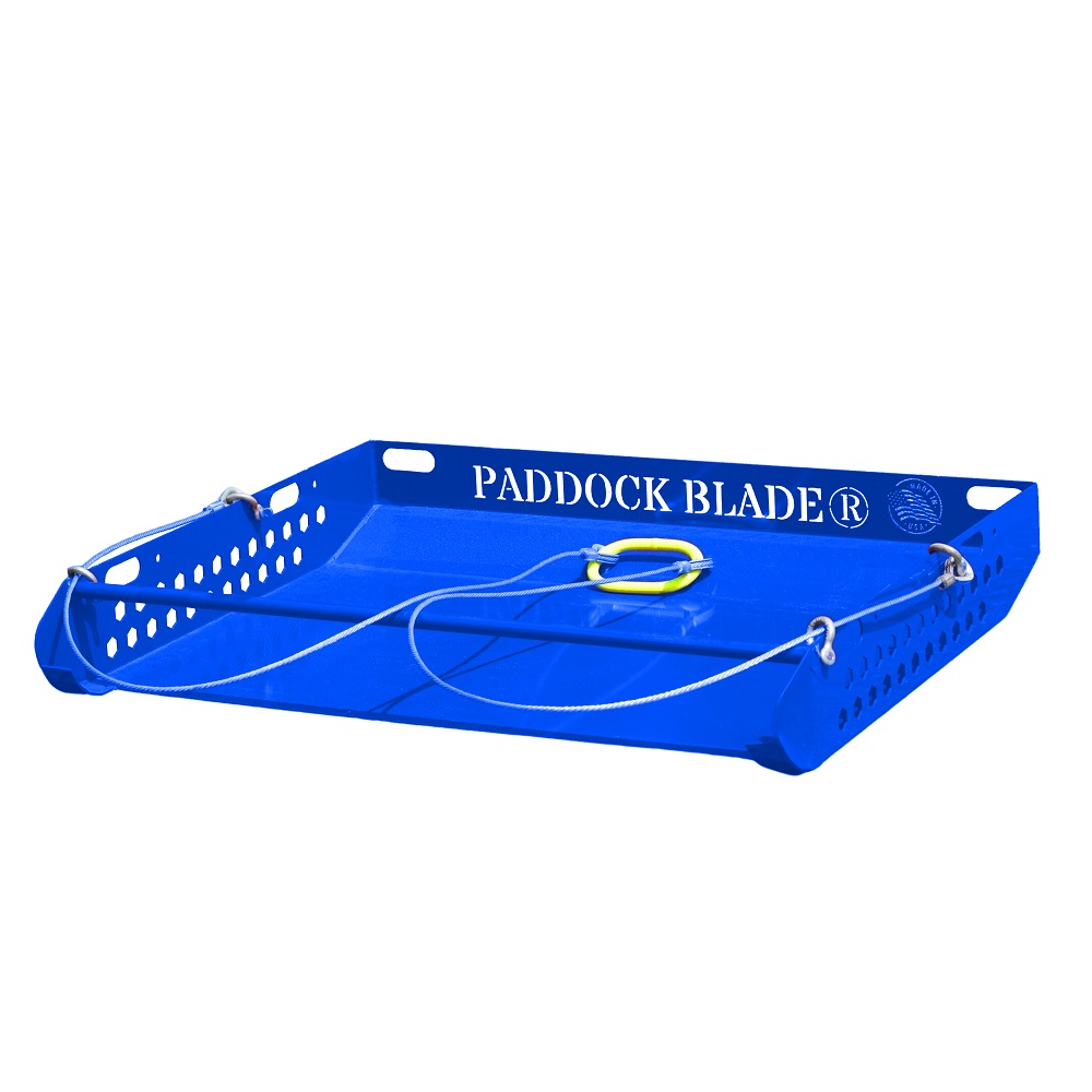 Paddock Blade American Made Horse Paddock Cleaner, New Bolt Blue ...