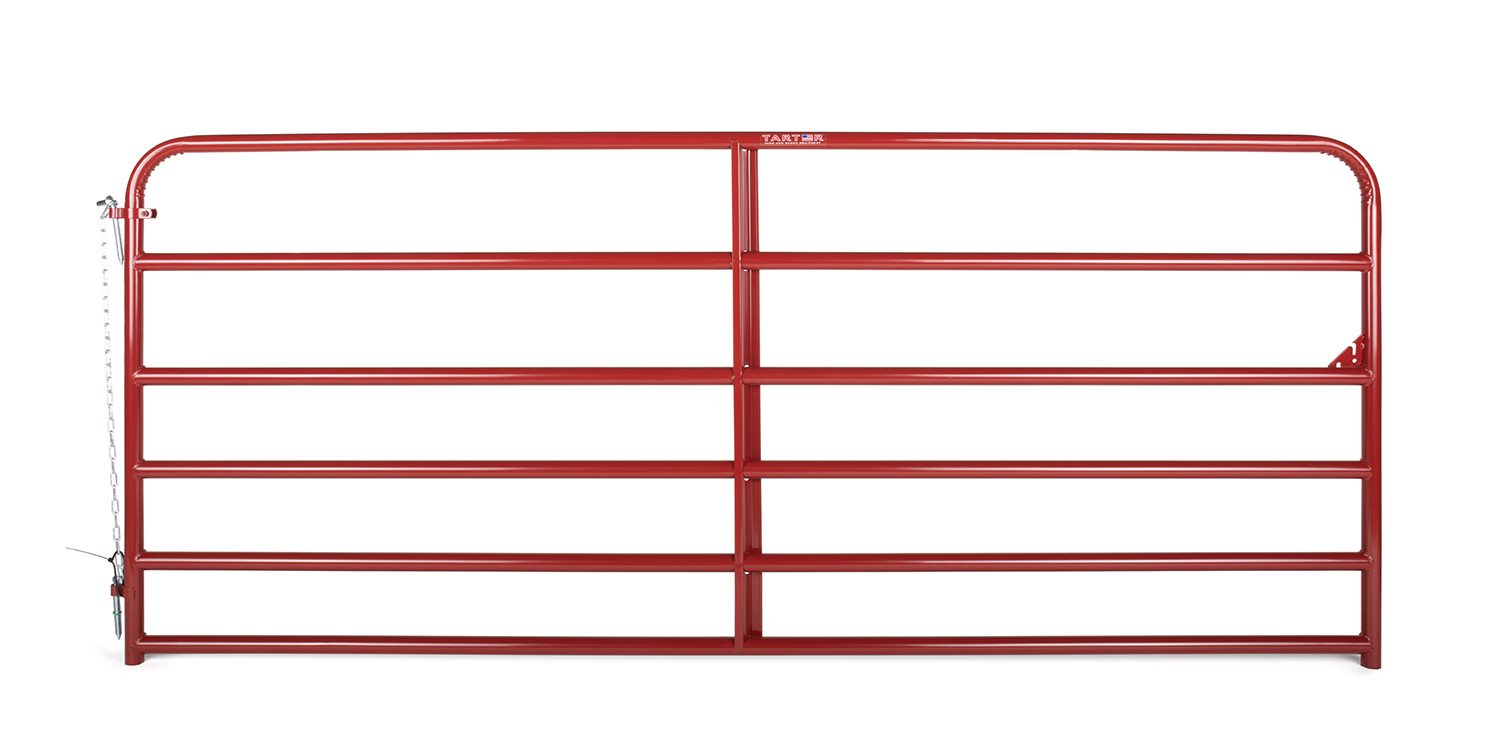 Durable Farm Gate for Light Confinement: Tarter 6-Bar Gate