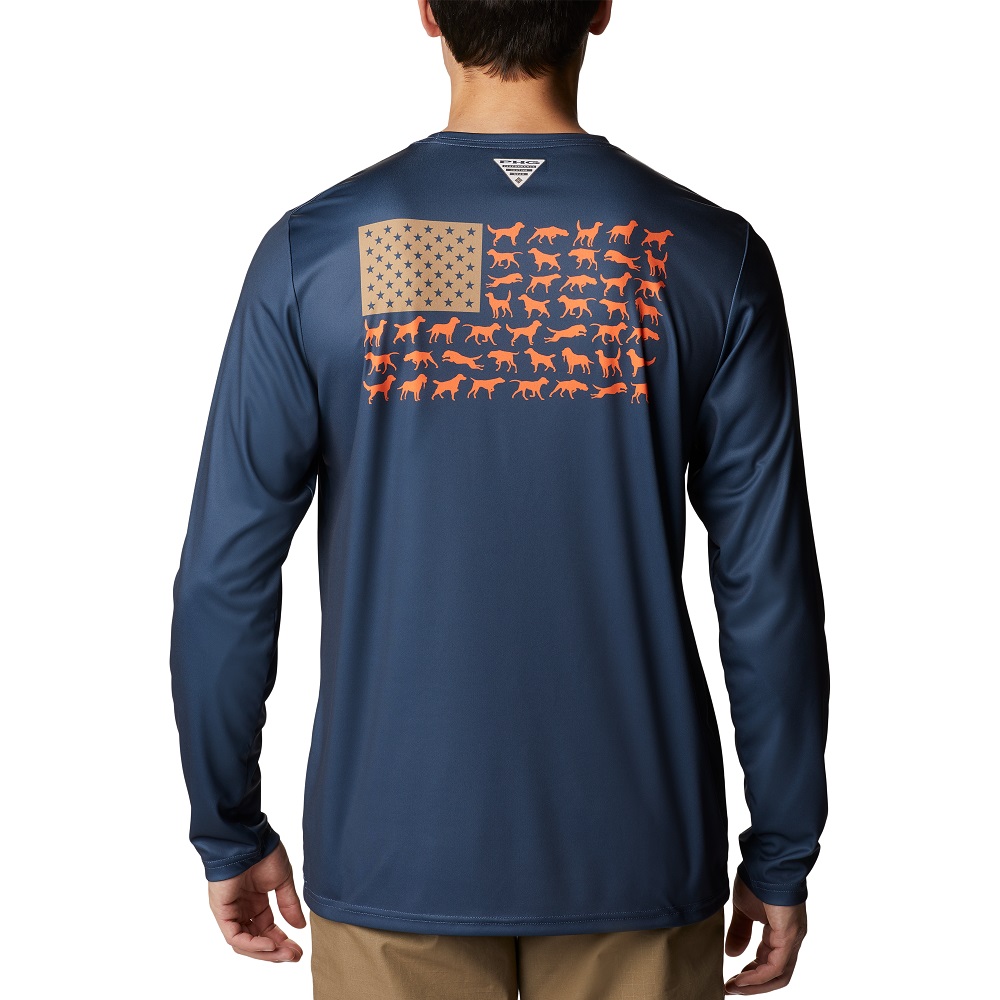 Columbia Men's PHG Terminal Shot™ Game Flag LS, Zinc Blaze - 1956113493 ...