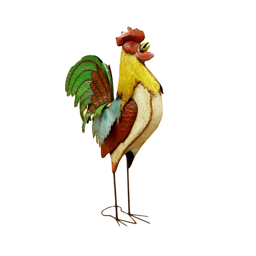 Alpine 63' Multicolor Metal Jumbo Rooster - JUM290 | Rural King