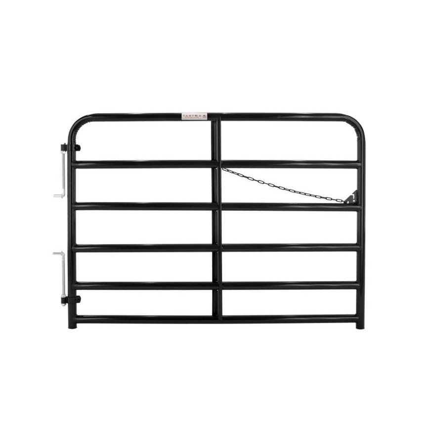 Tarter® 6' 6-Bar Bullmax Round Corner Gate, Black - 2BLG6 | Rural King