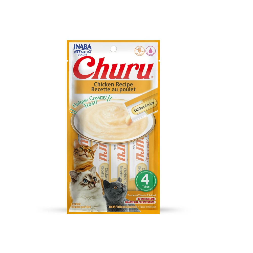 Inaba Churu Wet Cat Treats, Chicken Recipe, 4 Tubes | Rural King
