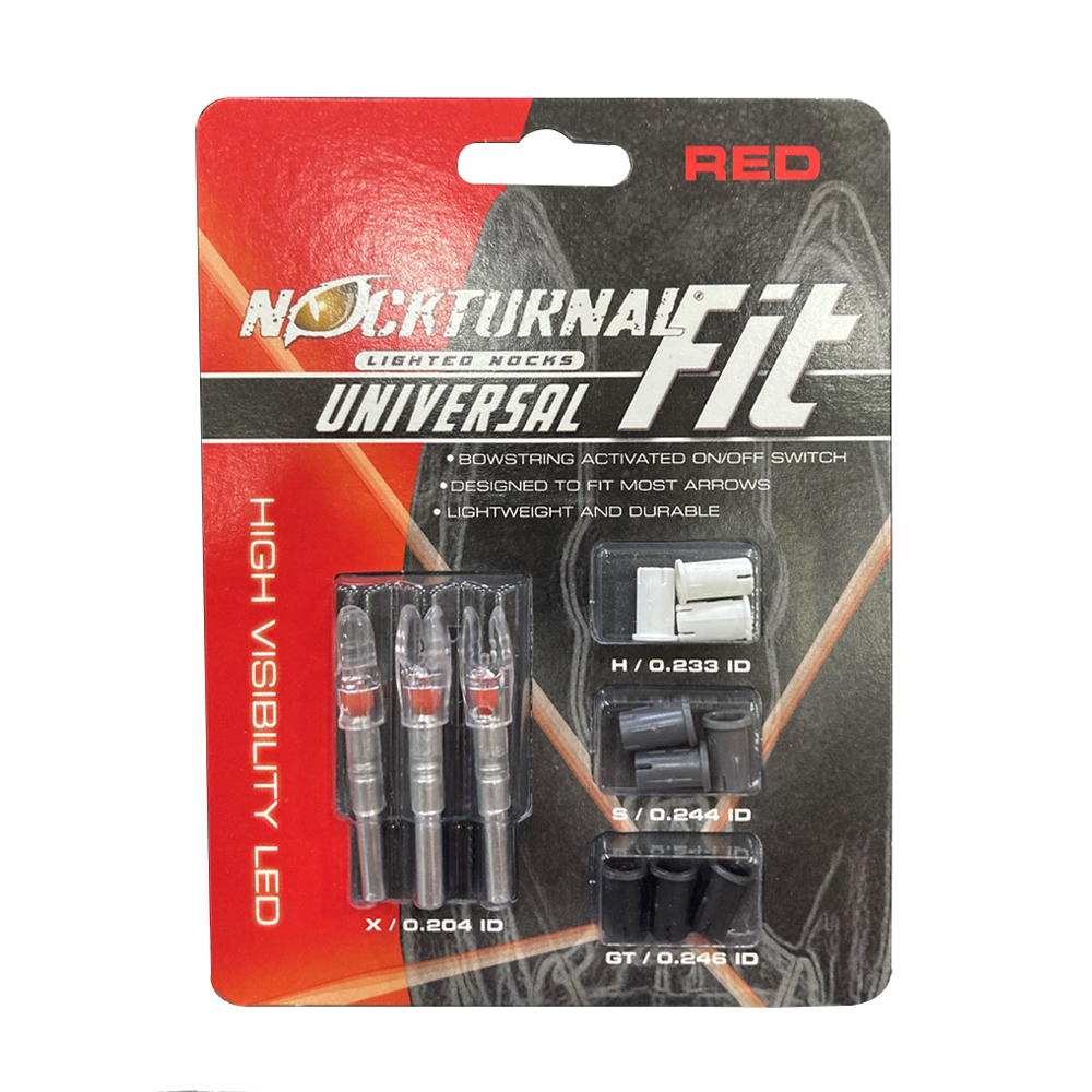 Nockturnal Red Universal FIT Lighted Nock, 3 Pack - NT-302 | Rural King