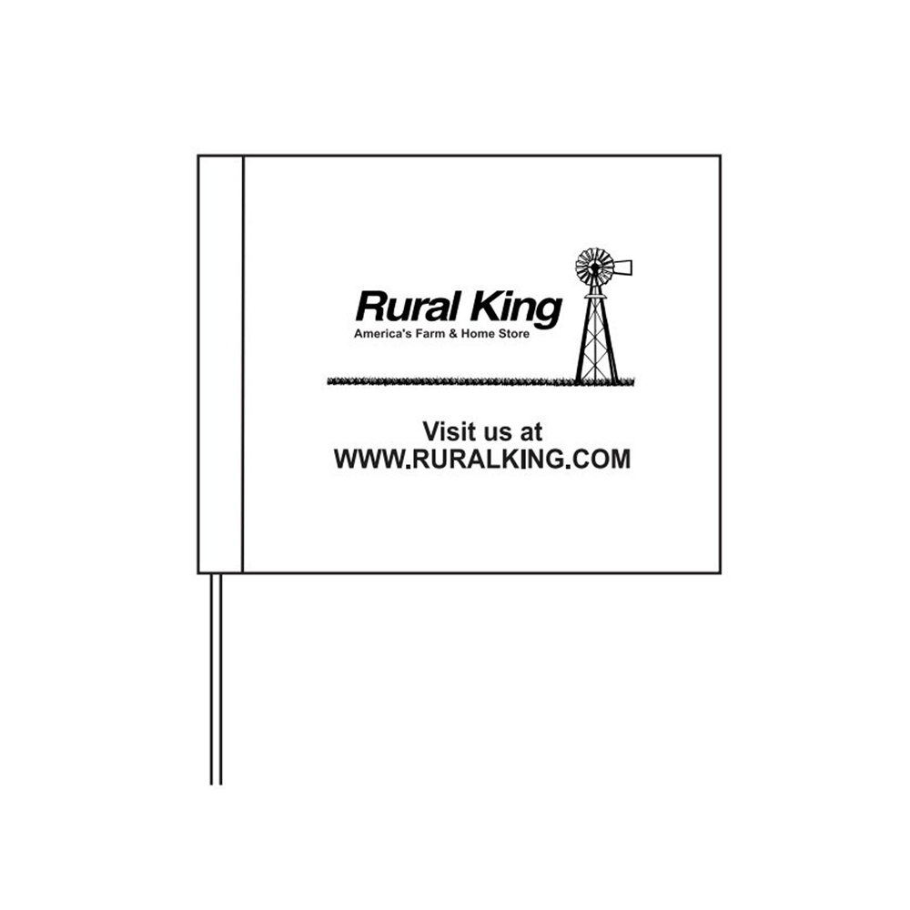 Blackburn 4\" x 5\" White Survey Flags - P451WW/B10699 | Rural King