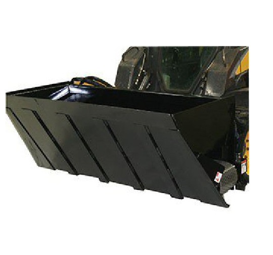 King Kutter 72\" Skid Steer Heavy Duty Side Flow Bucket - SS-HD-SF-BU ...