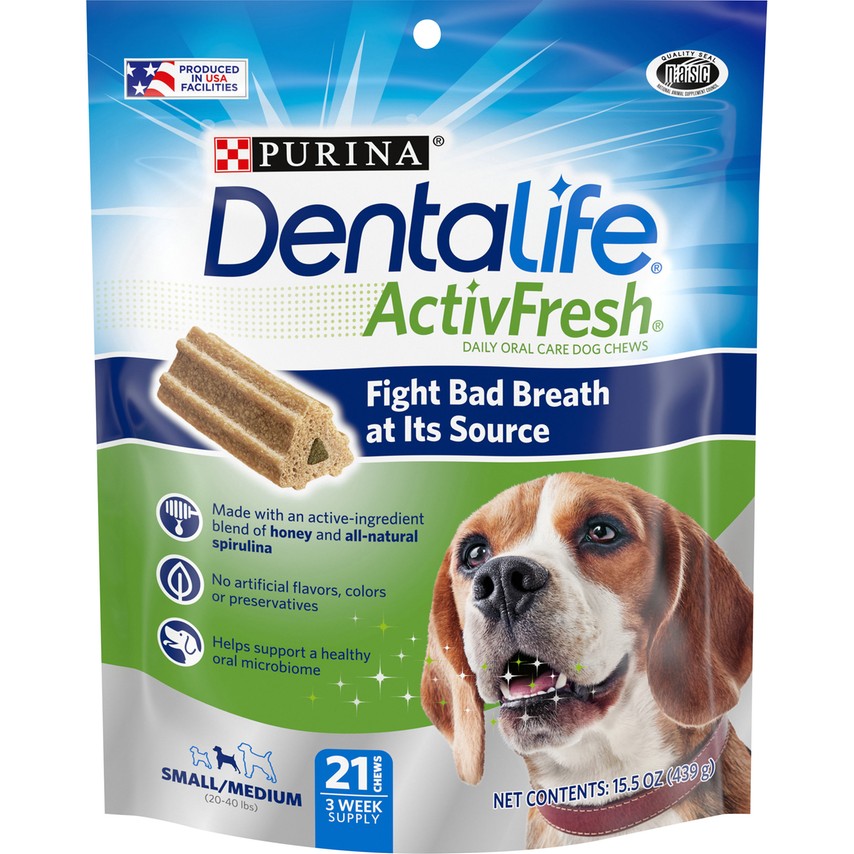 Purina DentaLife ActivFresh Daily Oral Care Small/Medium Breed Dog ...