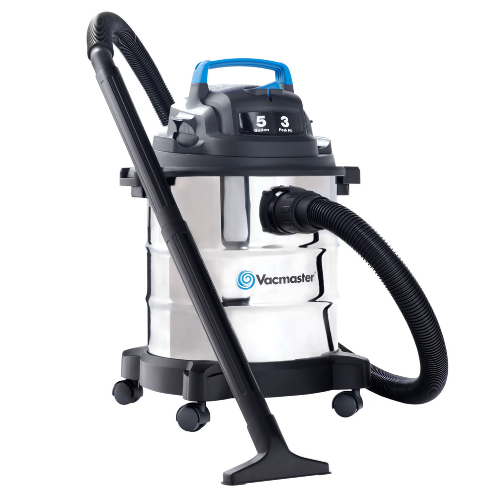 Vacmaster 5 Gallon 3 Peak HP Stainless Steel Wet/Dry Vacuum - VOC507S ...