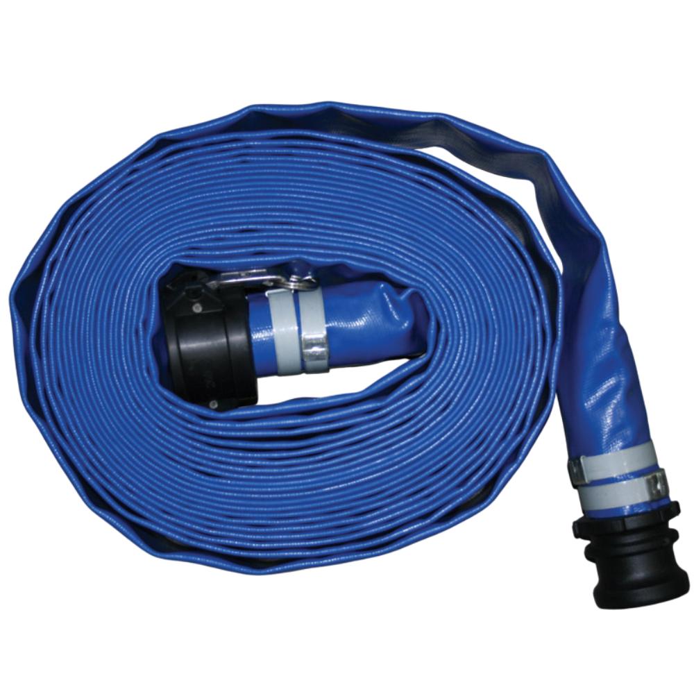 Lay Flat Hose Jason Industrial 1-1/2 BLUE PVC BULK, PVC BLUE DISCHARGE ...