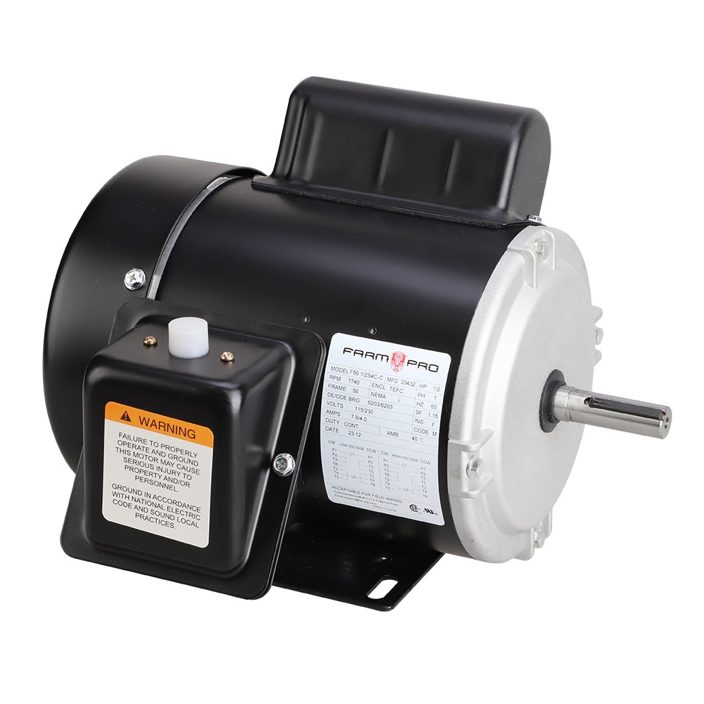 Farm Pro Electric Motor Farm Duty TEFC 1/2 HP 1710 RPM - 33432 | Rural King