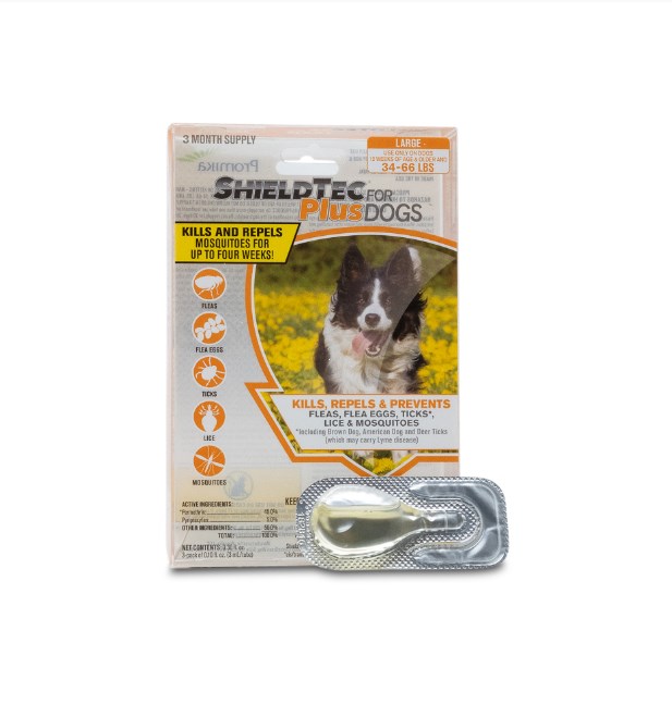 ShieldTec Plus Flea and Tick Treatment for Dogs (34-66 lbs) 3 pk ...