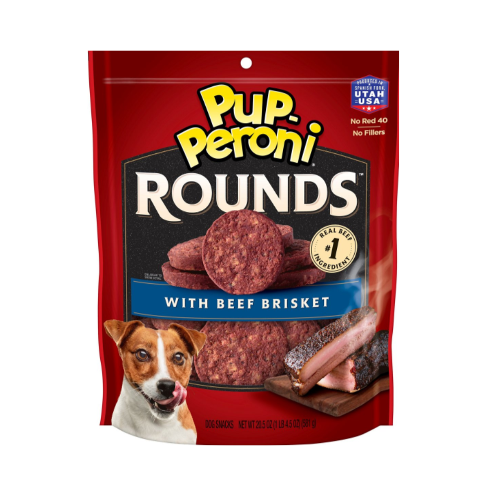 Pup-Peroni Rounds Dog Treats with Beef Brisket, 20.5 oz. Bag | Rural King