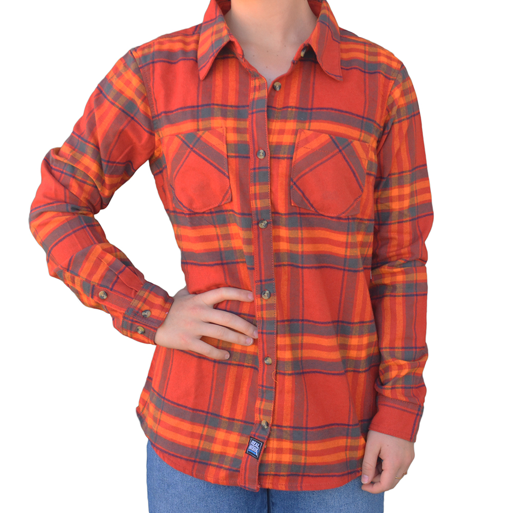 Realwork Women's Flannel Shirt, Fire Whirl - WWFL-A0963W | Rural King