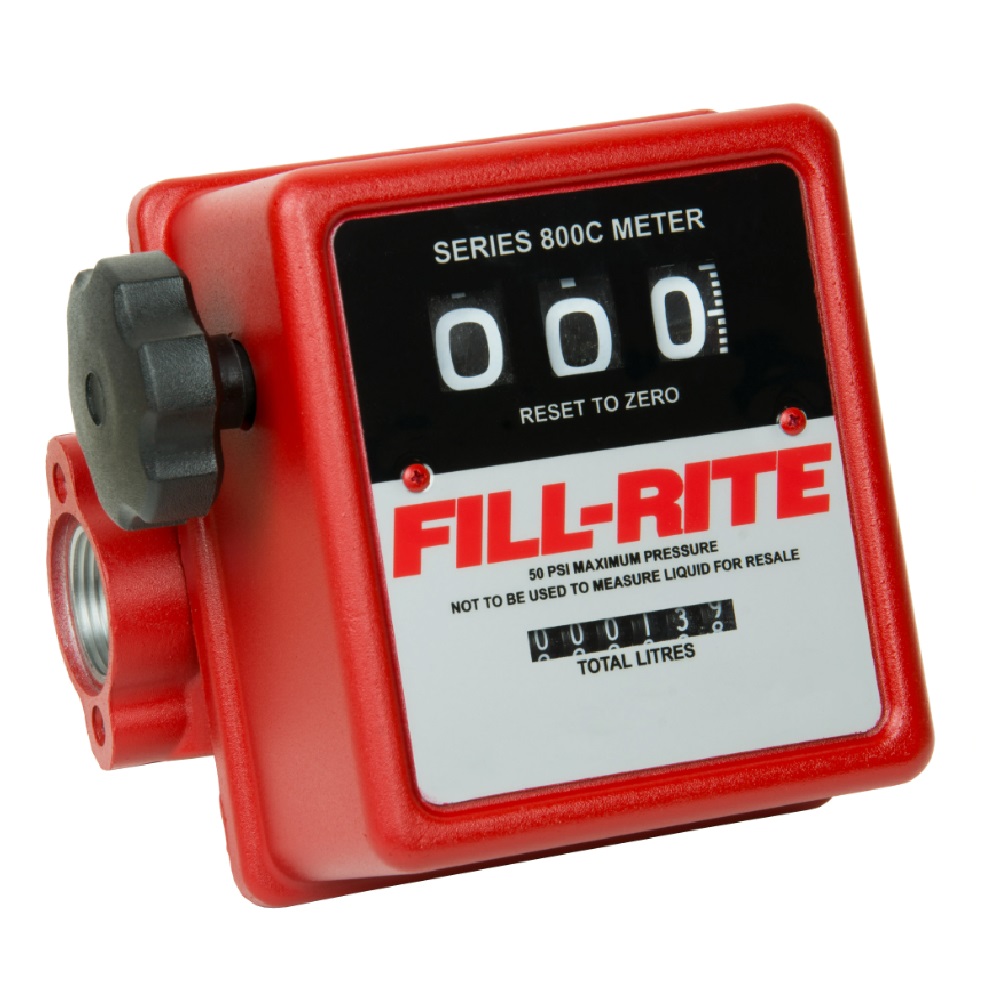 Fill-Rite® 19-76 LPM 3-Digit Mechanical Fuel Transfer Meter, Liters ...