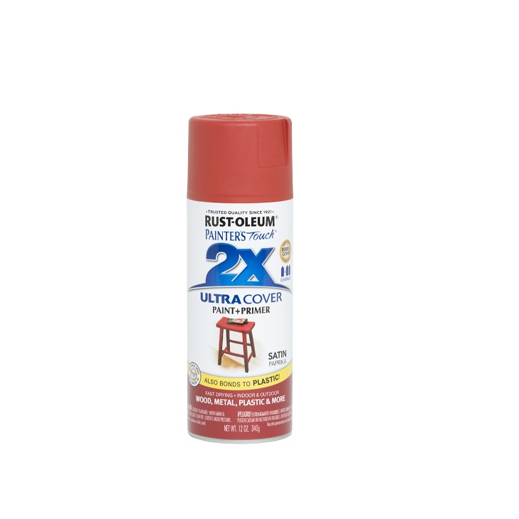 Rust-Oleum Ultra Cover 2X Spray Paint Satin Paprika Spray 249068 ...