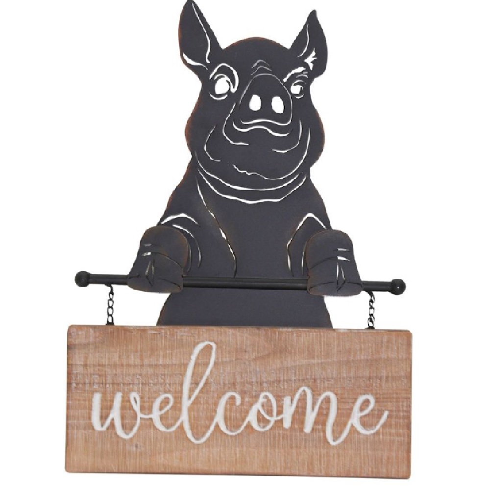 Backyard Expressions Happy Pig Welcome Sign - 911584 | Rural King