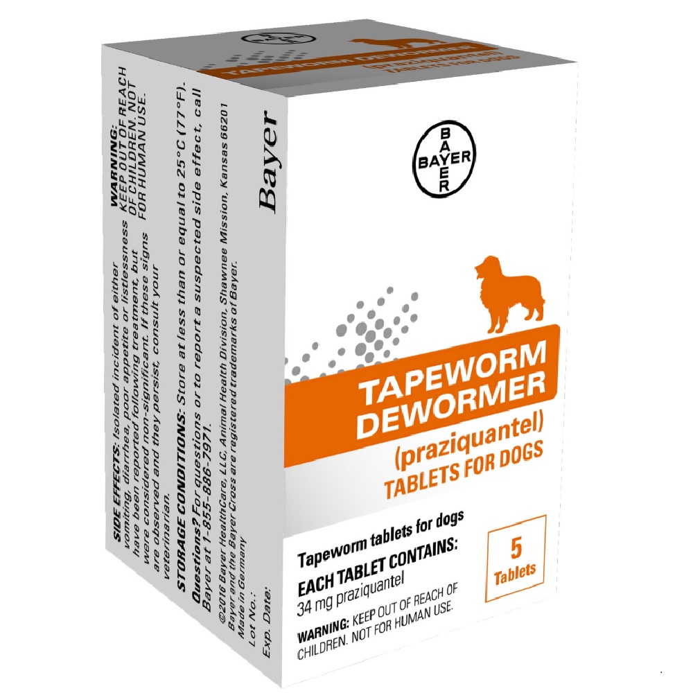 Bayer Tapeworm Dog Dewormer, 5 Count - 85437275 | Rural King