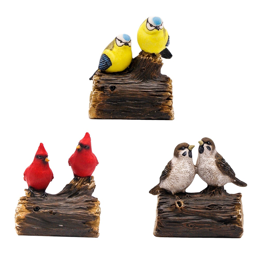 Alpine Assorted Birds on Log with Motion Sensor Chirping - SLL1032ABB ...