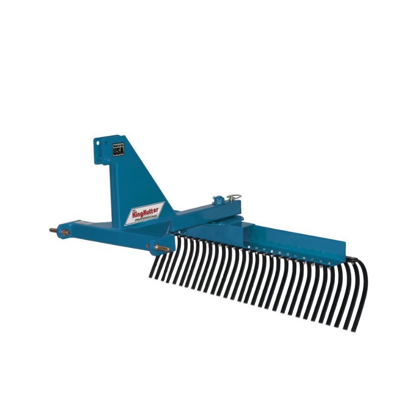 King Kutter 5' Professional Landscape Rake, Blue - YR-G-60-BP | Rural King