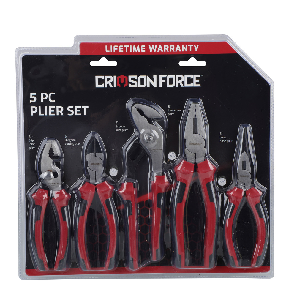 Crimson Force 5-Piece Pliers Set - CT-2432-016 | Rural King