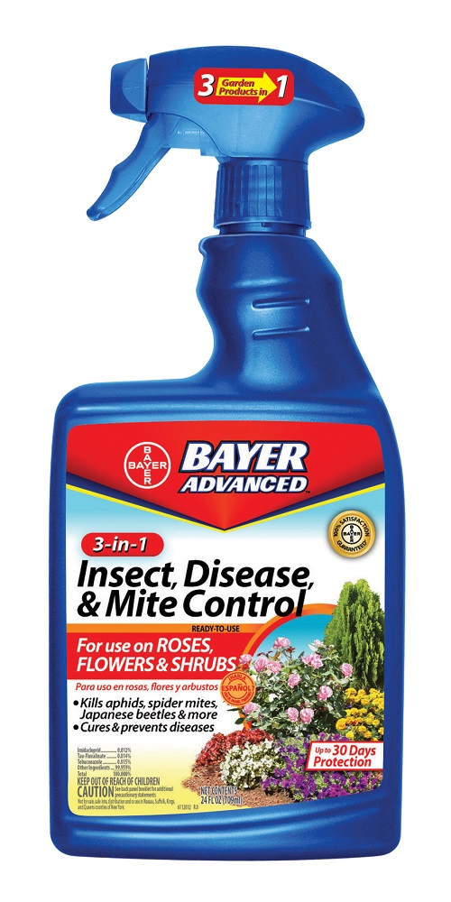 Bayer Advanced 3 -in -1 Insect - Disease - and Mite Control RTU Spray ...