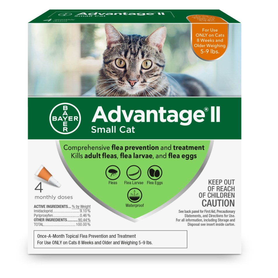 Advantage II Small Cat Flea Control, 5-9 lbs. / 4 Doses | Rural King