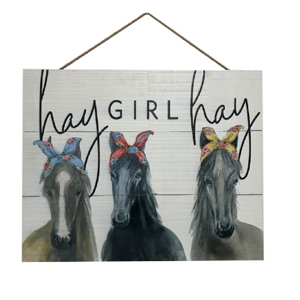 Backyard Expressions Hay Girl Hay Bandana Mare Sign - 911538 | Rural King