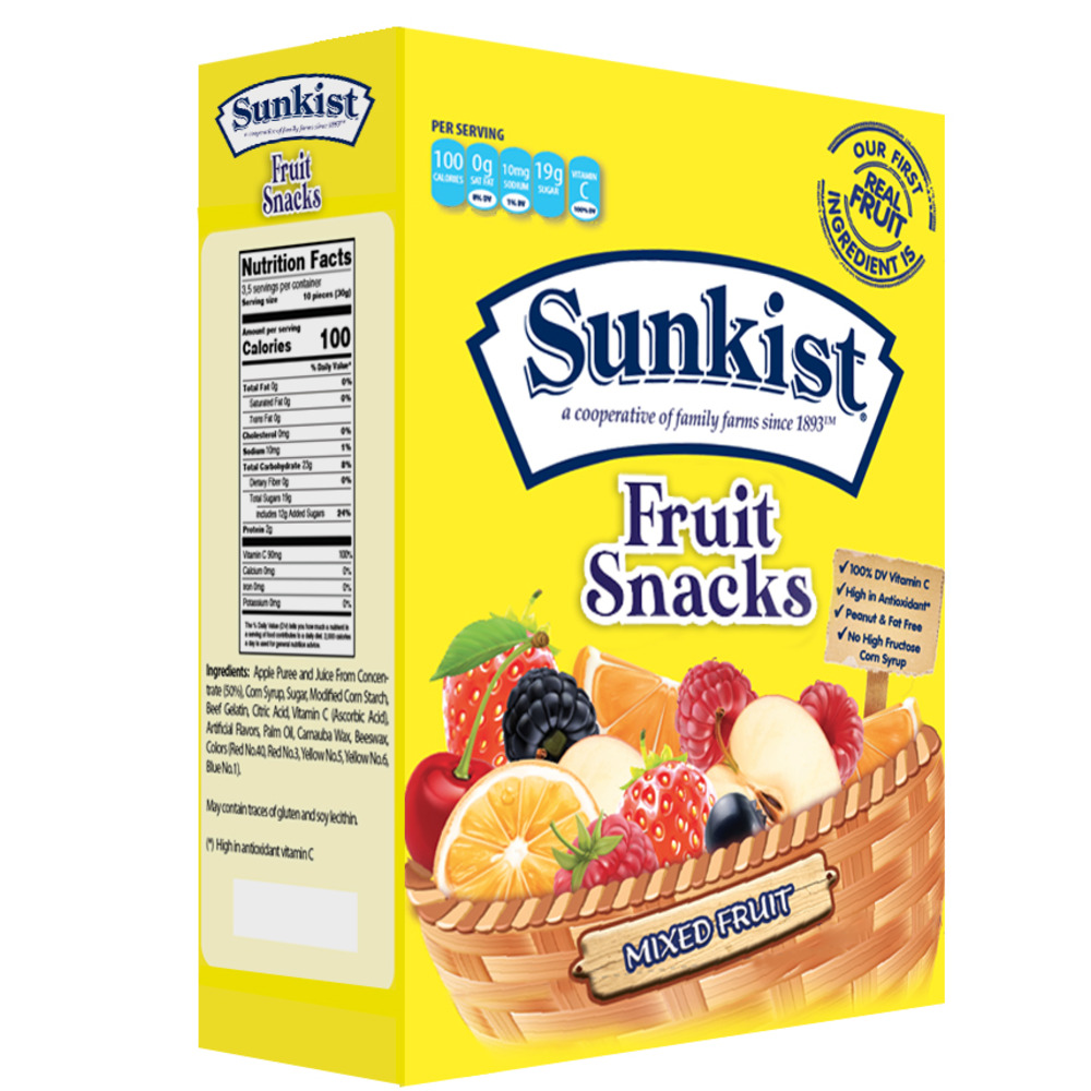 Sunkist Fruit Snacks, Mixed Fruist - 80 Count | Rural King