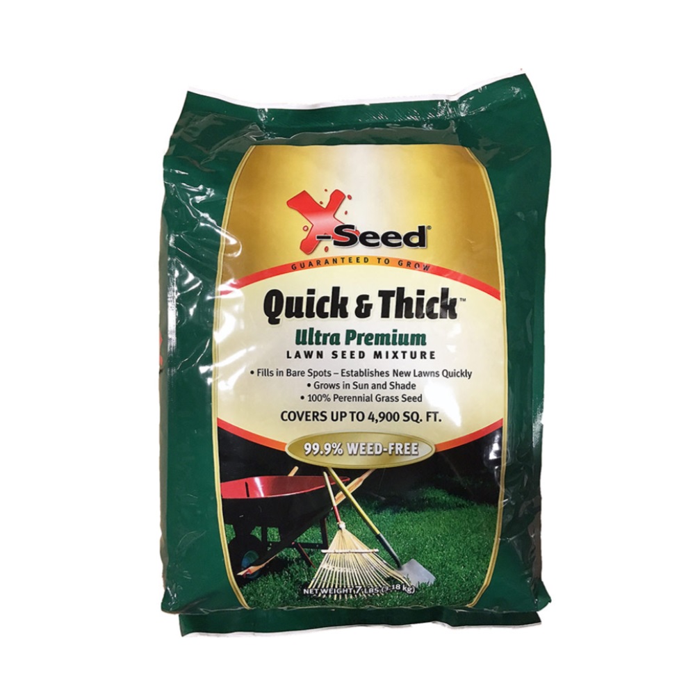 X-Seed Quick & Thick Ultra-Premium Lawn Seed, 7 lb. Bag - 440AS0083UC-7 ...