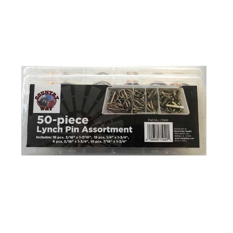 Country Way Lynch Pin Assortment, 50 Piece - 71040M | Rural King