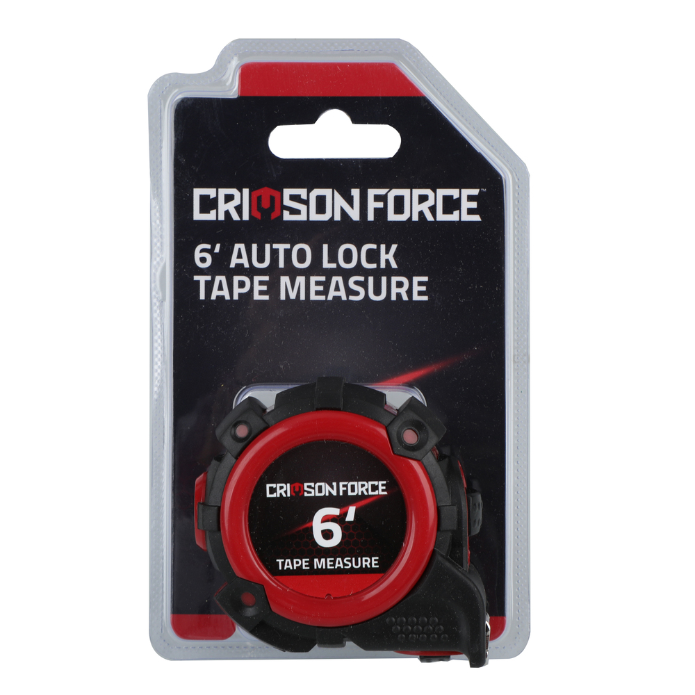 Crimson Force 6' Auto Lock Tape Measure - CT-2425-003 | Rural King