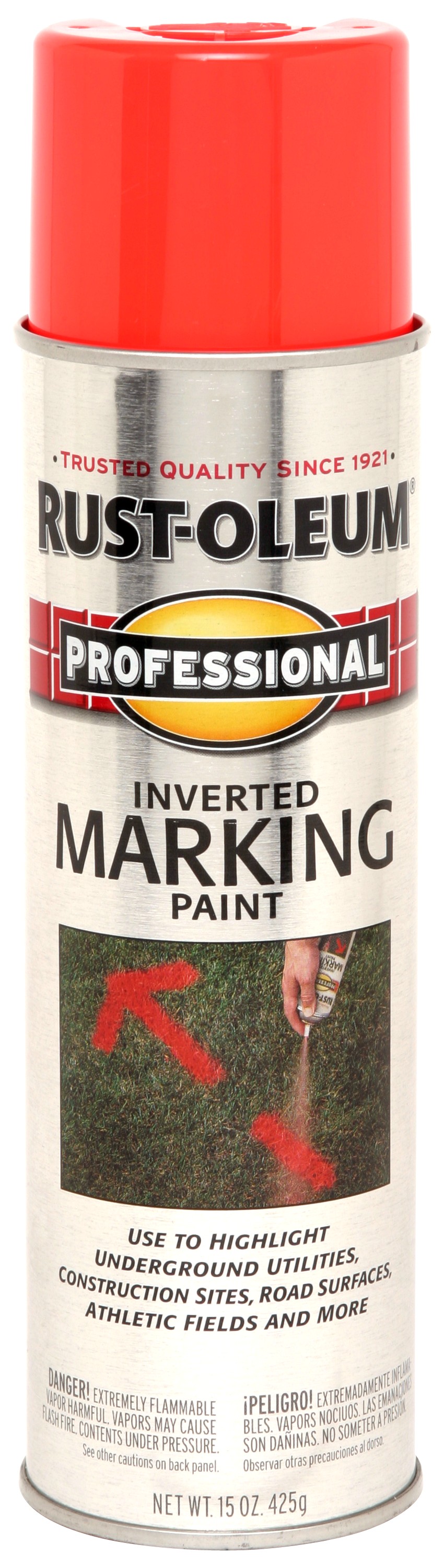 Rust-Oleum Professional Inverted Marking Fluorescent Red Spray ...
