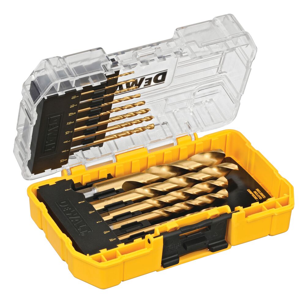 DEWALT Impact Ready Titanium Nitride Coating Drill Bit Sets with ...