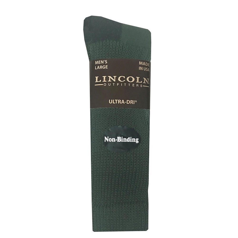 Lincoln Outfitters Men's Non-Binding Boot Sock Olive - RT/LO9746-OL ...