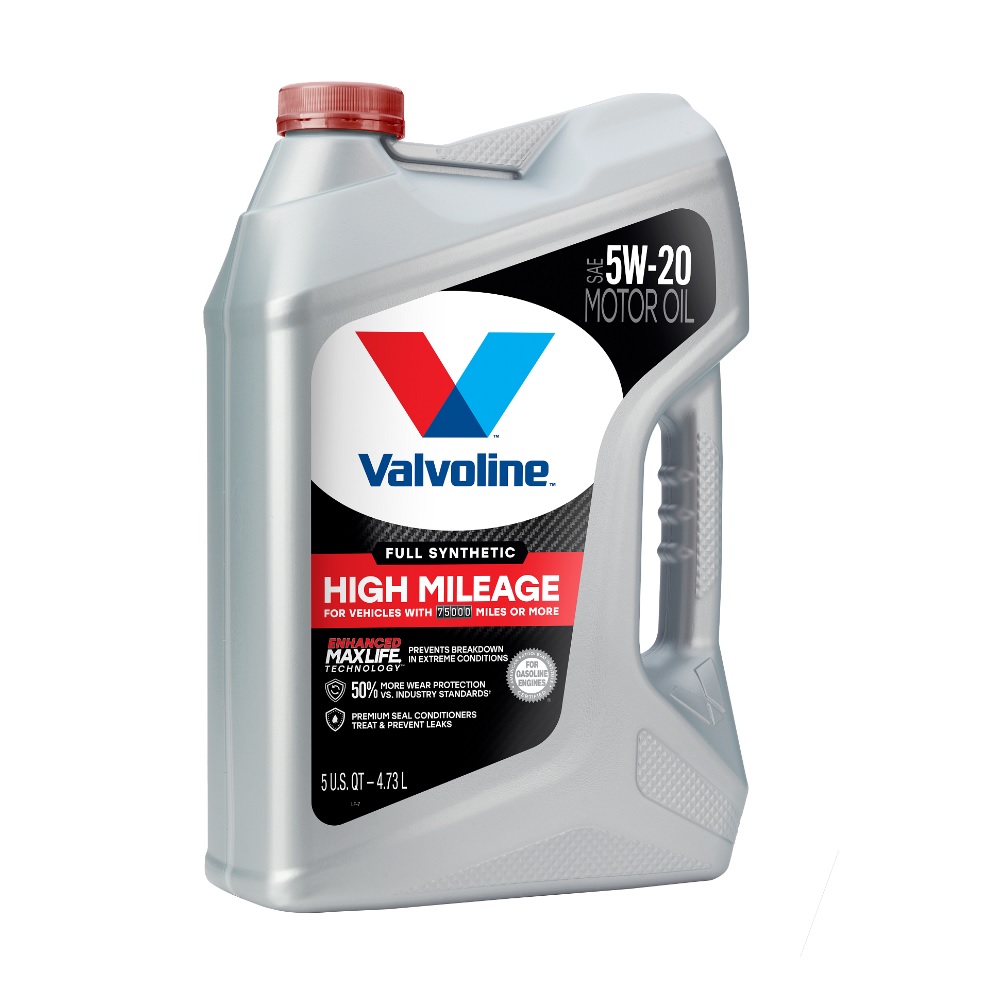 Valvoline Full Synthetic High Mileage 5W-20 Motor Oil, 5 Quarts ...