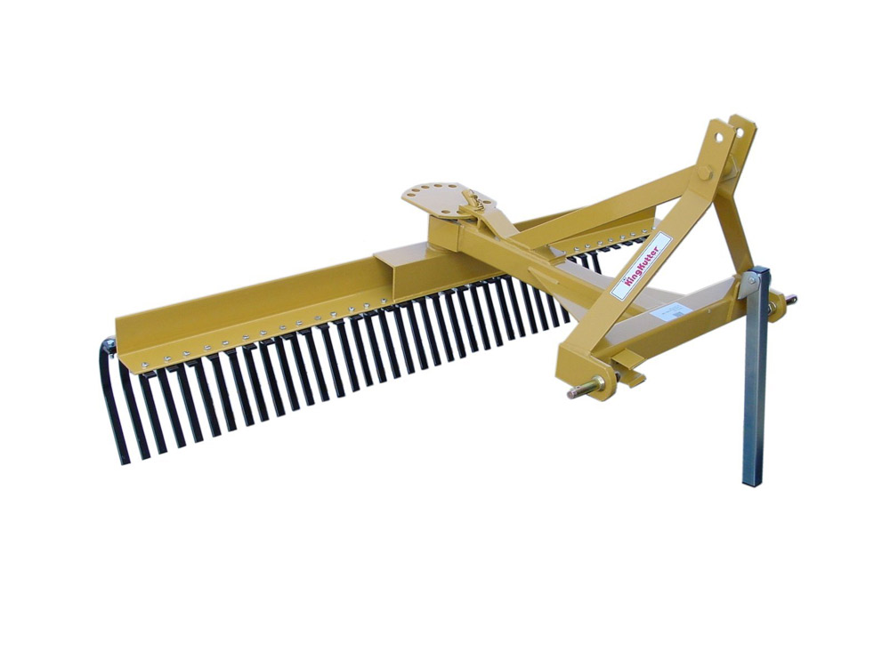 King Kutter 6' Landscape Rake, Yellow - TYR-72-YK | Rural King