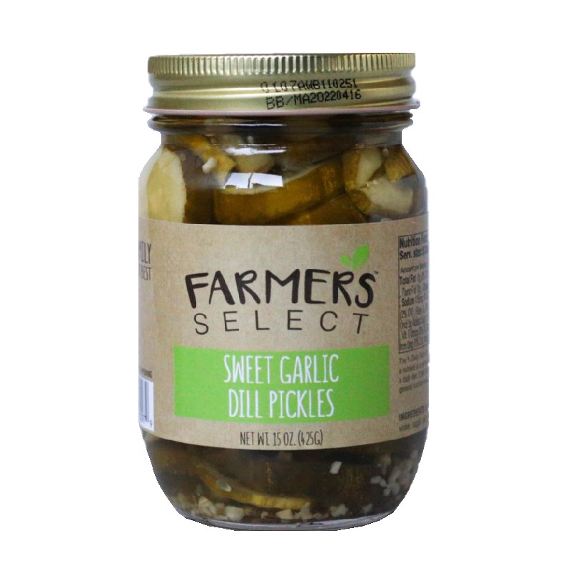 Farmers Select Sweet Garlic Dill Pickles, 15 oz. | Rural King