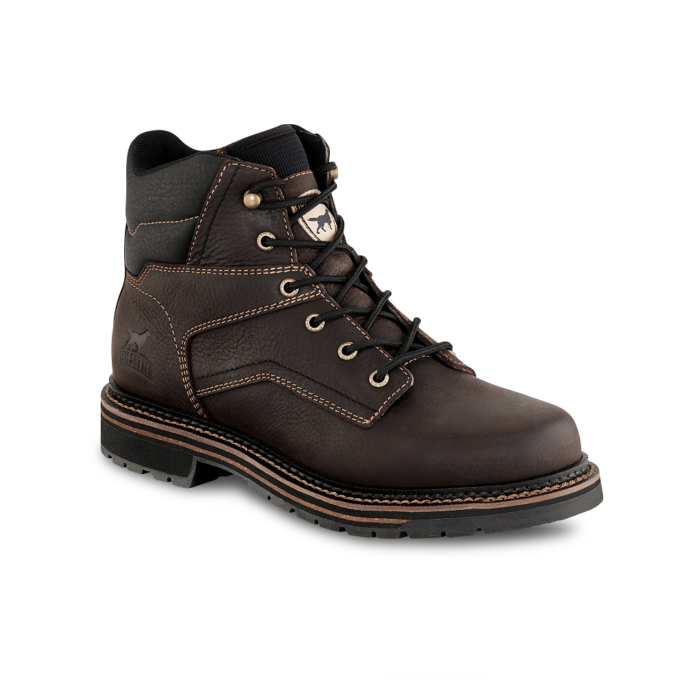 Irish Setter Men's Kittson 6-Inch Leather Safety Toe Boot Brown - 83662 ...