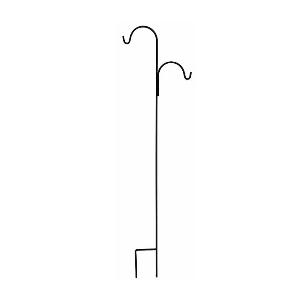 American Gardenworks UrbanGarden Tall Offset Shepard Hook, Black ...