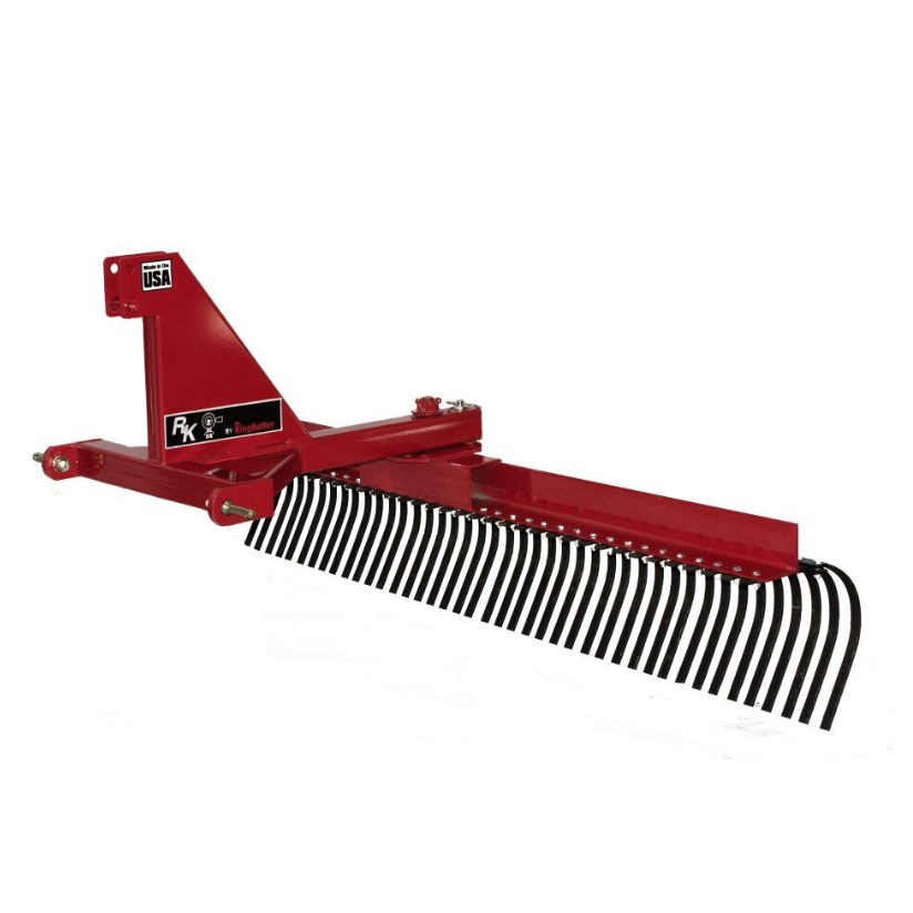King Kutter 7' Professional Landscape Rake, Red - YR-G-84-RR | Rural King