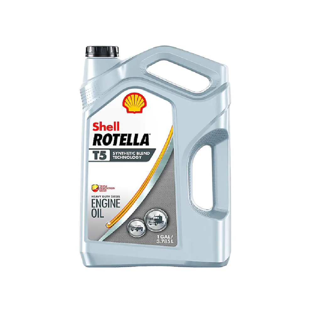 Shell Rotella T5 15W-40 Synthetic Blend Heavy Duty Diesel Motor Oil, 1 ...
