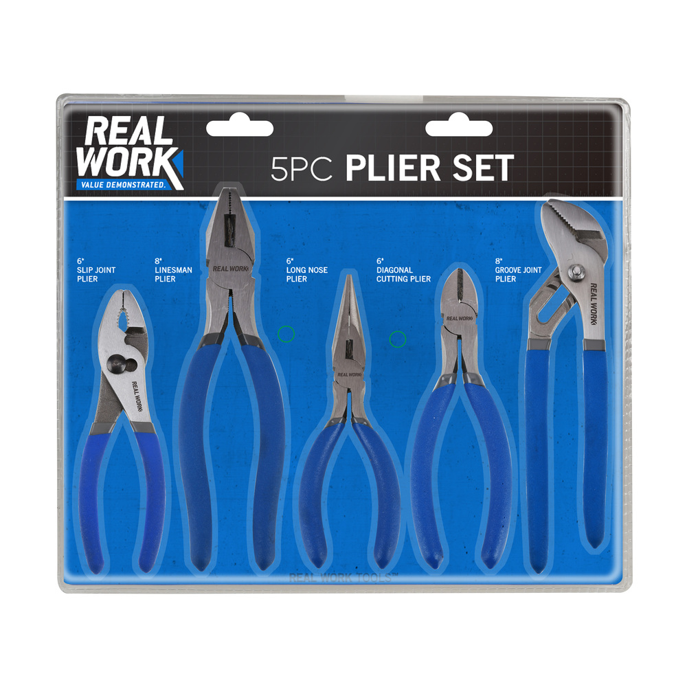 Real Work Tools™ 5 Piece Pliers Set RW-2432-002 | Rural King
