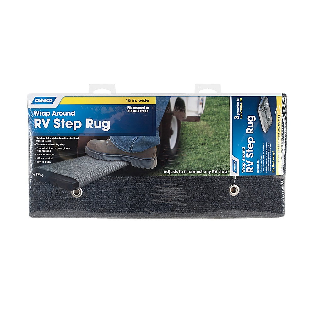 Camco Wrap Around RV Step Rug 18 Inch Width - 42925 | Rural King