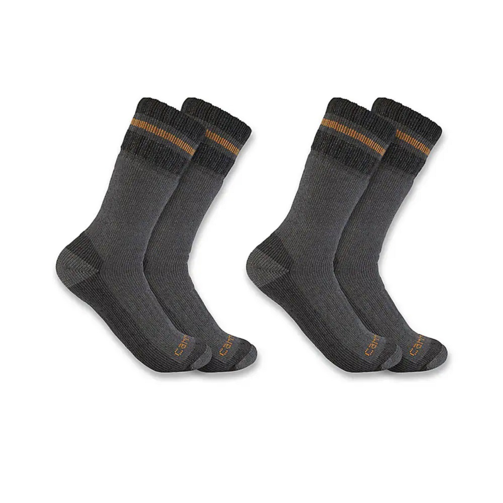 Carhartt® Heavyweight Synthetic-Wool Blend Boot Sock, 2 Pack, Grey