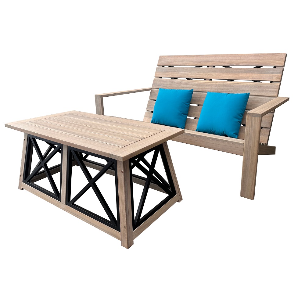 Yellowstone Grey Acacia Sofa & Table Set - GSS-033ST | Rural King