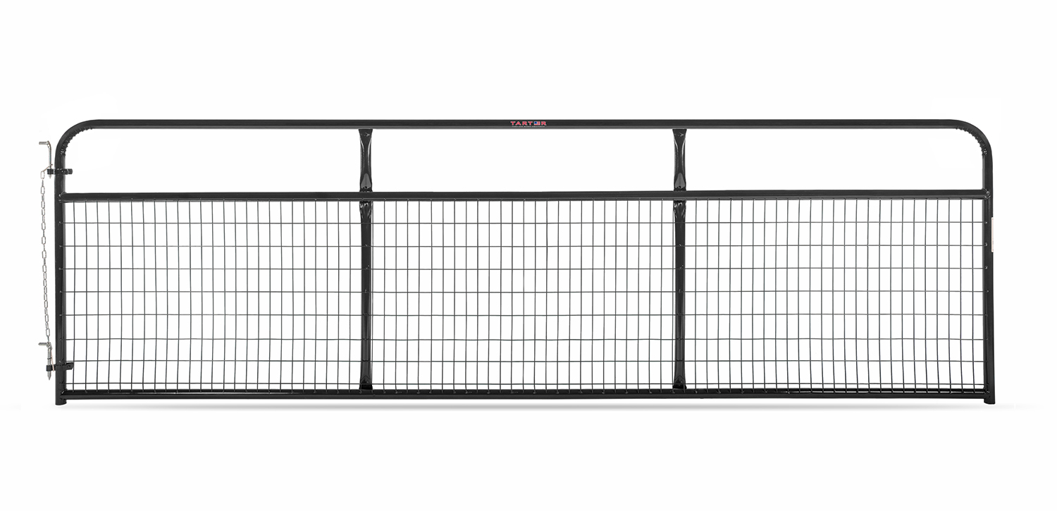 Tarter® 14' Watchman 2\" x 4\" Wire Mesh Gate, Black - WFGBL14 | Rural King