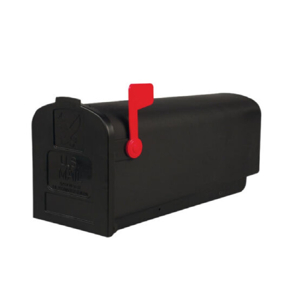Solar Group Deluxe Black Plastic Rural Mailbox - PL10B0201 | Rural King