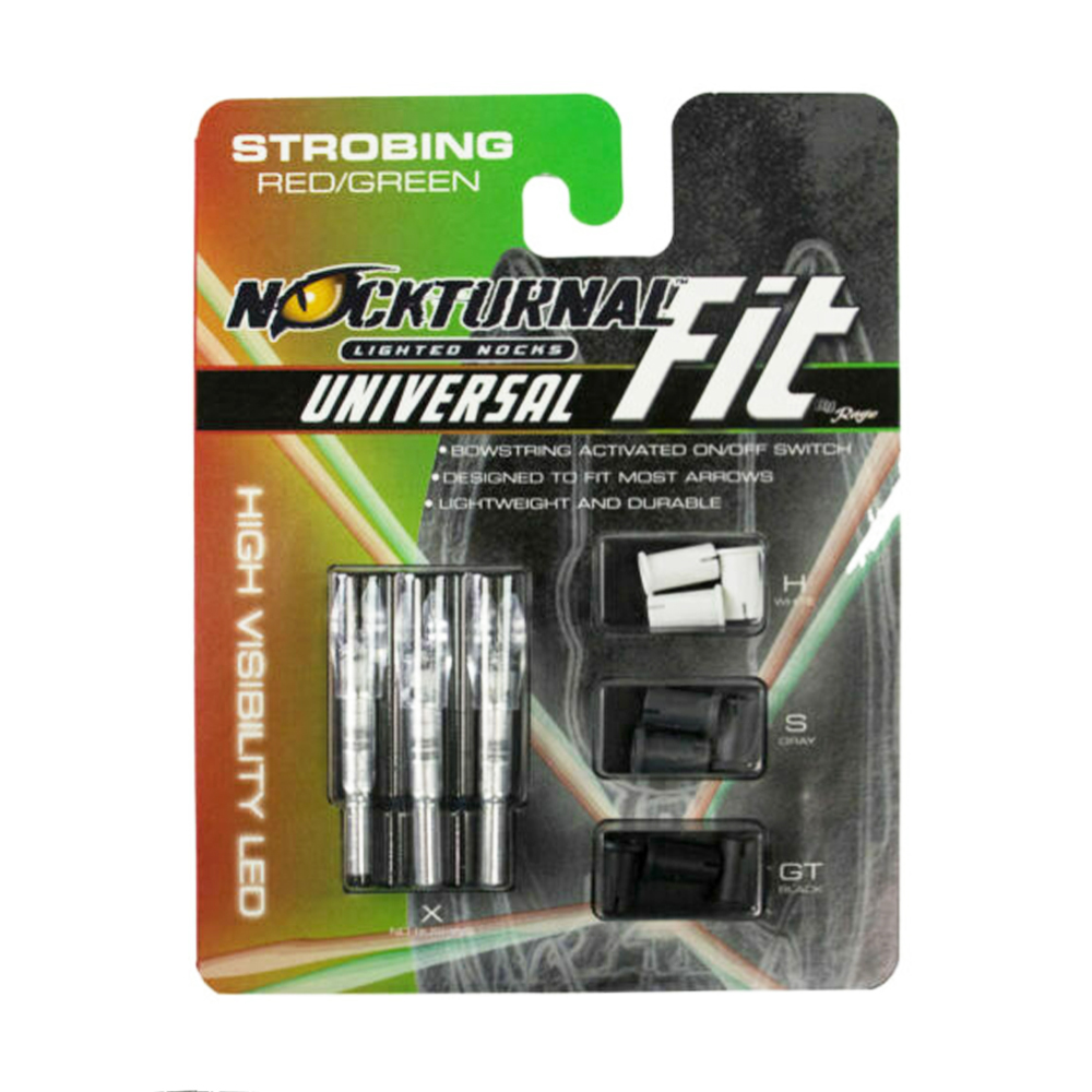 Nockturnal Red/Green Universal FIT Strobing Nock, 3 Pack - NT-300 | Rural King