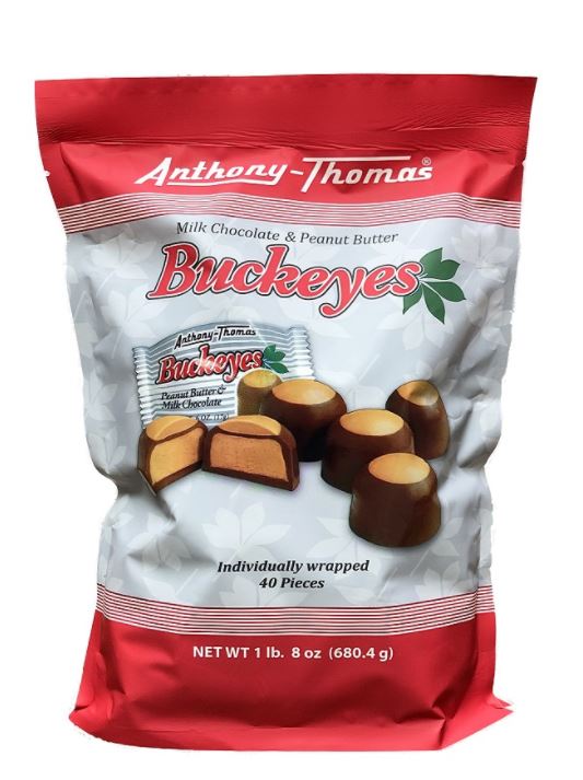 Anthony-Thomas Milk Chocolate & Peanut Butter Buckeyes, 40 count ...