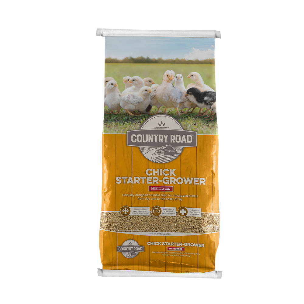 Country Road Chick Starter-Grower Medicated, 50 lb. Bag | Rural King