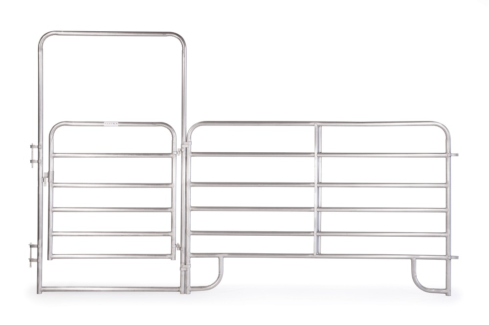 Tarter® 8' American Panel with Walk-Thru Arch Gate, Galvanized - 6GW84 ...